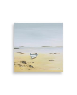 Laura Ashley Cromer Printed Canvas Wall Art, 11.8" x 11.8" - Macy's