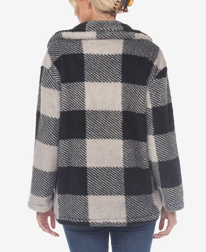 White Mark Women's Plaid Shacket - Macy's