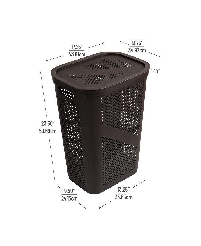 Mind Reader Basket Collection, Slim Laundry Hamper, 60 Liter 15Kg/33Lbs ...