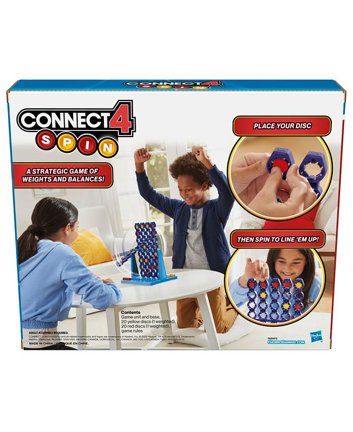 Hasbro Gaming Connect 4 Spin, Features Spinning Connect 4 Grid, 2 Player Board Game - Macy's