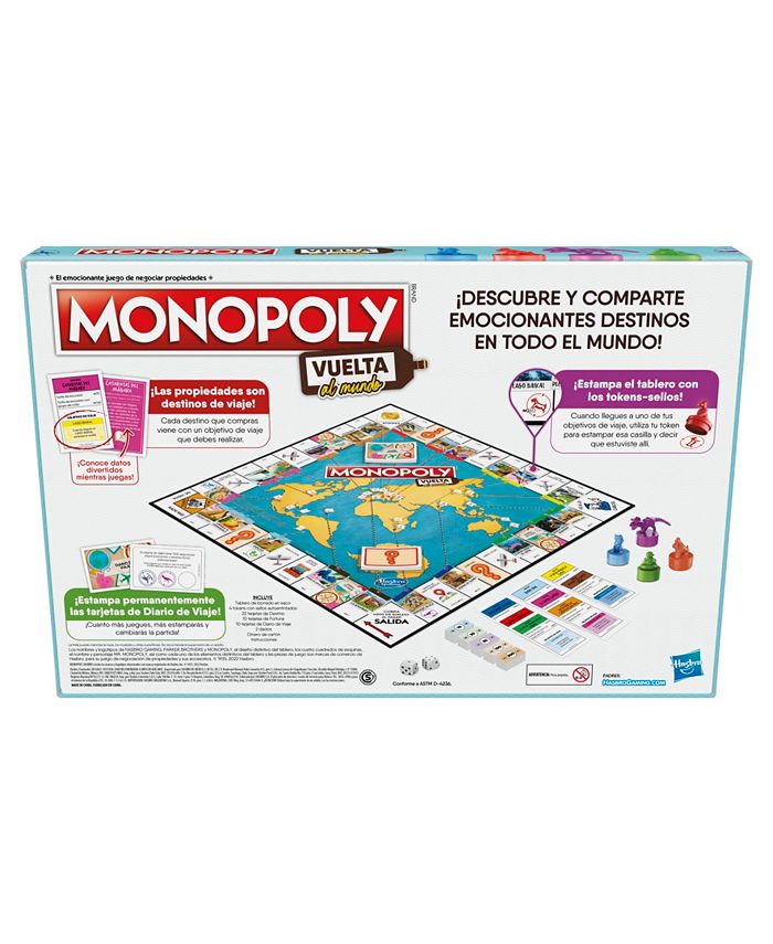 Monopoly Travel World Tour Board Game - Macy's