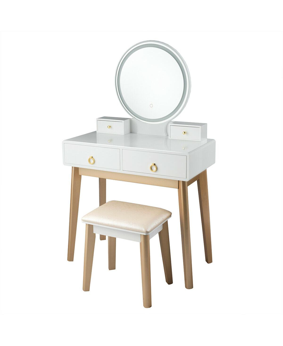 Click here for Makeup Vanity Table 3 Color Lighting Modes Jewelry... prices