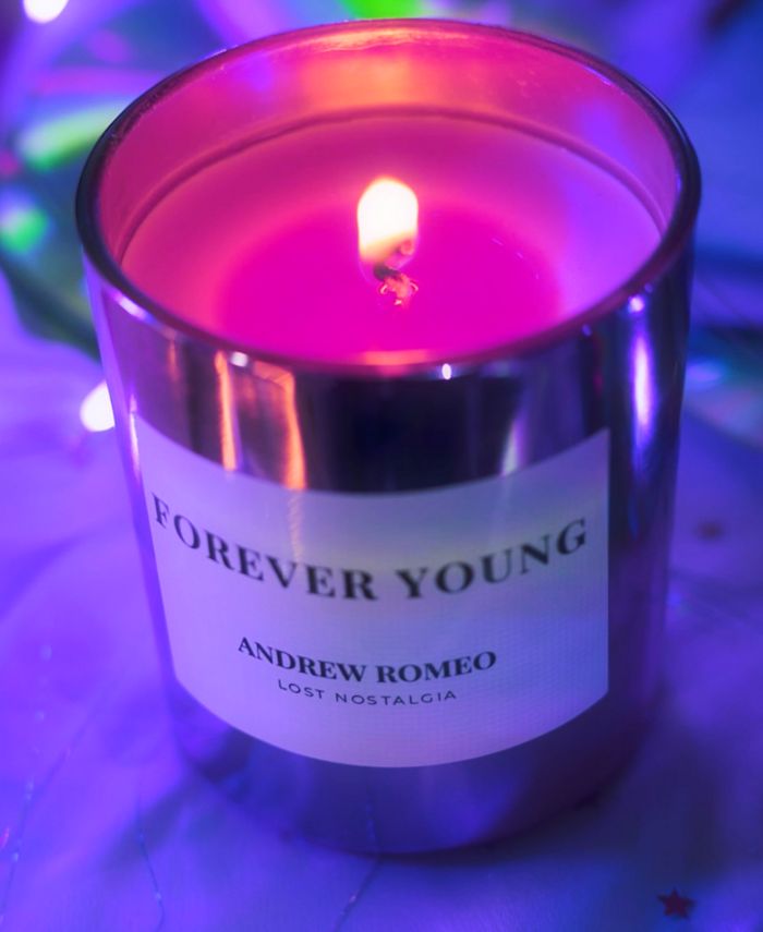 Andrew Romeo Forever Young Nostalgic Candle, 80s Inspired, 8.8 oz - Macy's