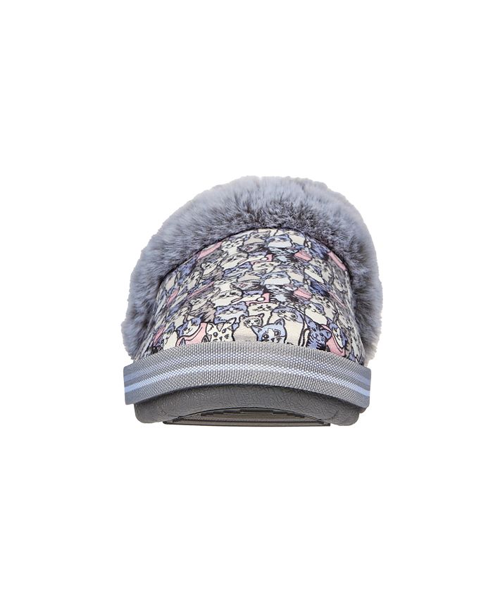 Skechers Women's BOBS Too Cozy - Purrr Party Slippers from Finish Line ...