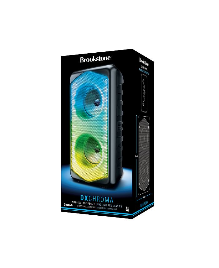 Brookstone DXCHROMA Wireless LED Speaker with Rechargeable Battery - Macy's