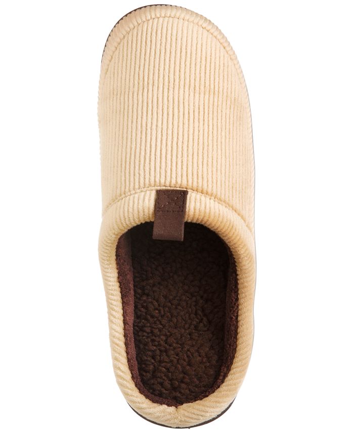 Isotoner Men's Corduroy Hoodback Slipper - Macy's