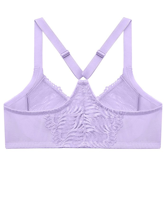 Glamorise Plus Size Full Figure Wonderwire Front Closure T-back Bra ...