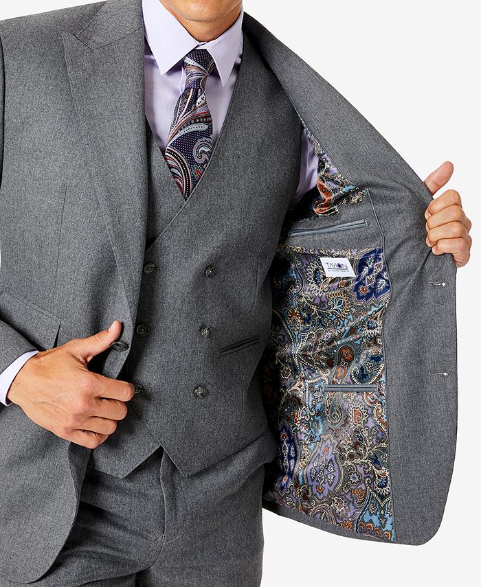 Tayion Collection Men's Classic-Fit Wool Suit Jacket & Reviews - Suits ...
