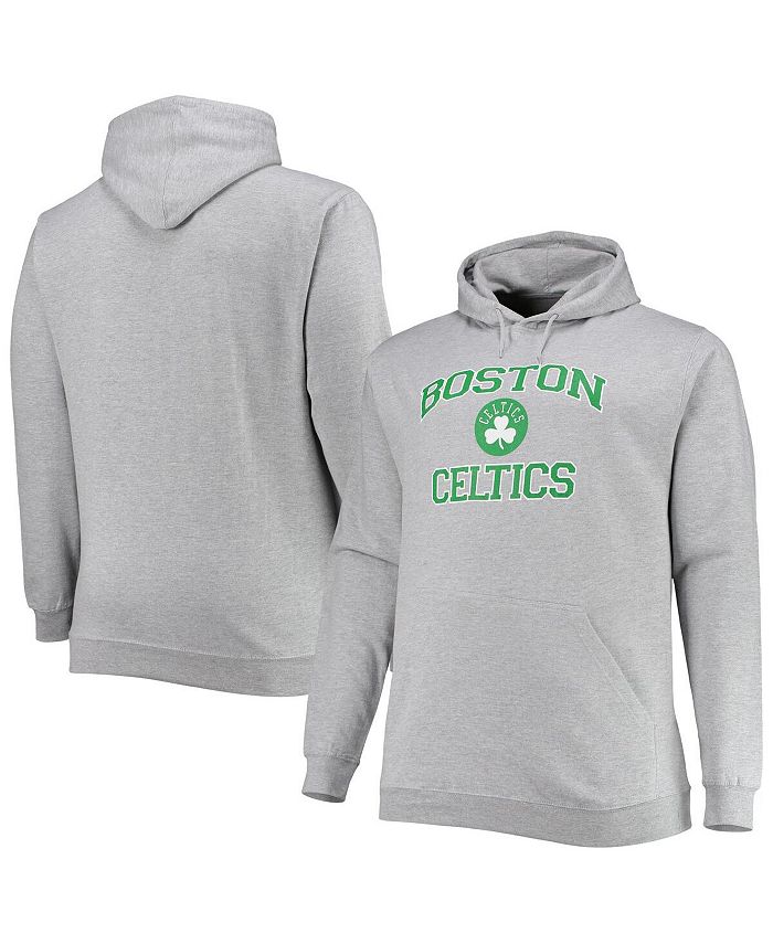 Profile Men's Heathered Gray Boston Celtics Big and Tall Heart and Soul ...