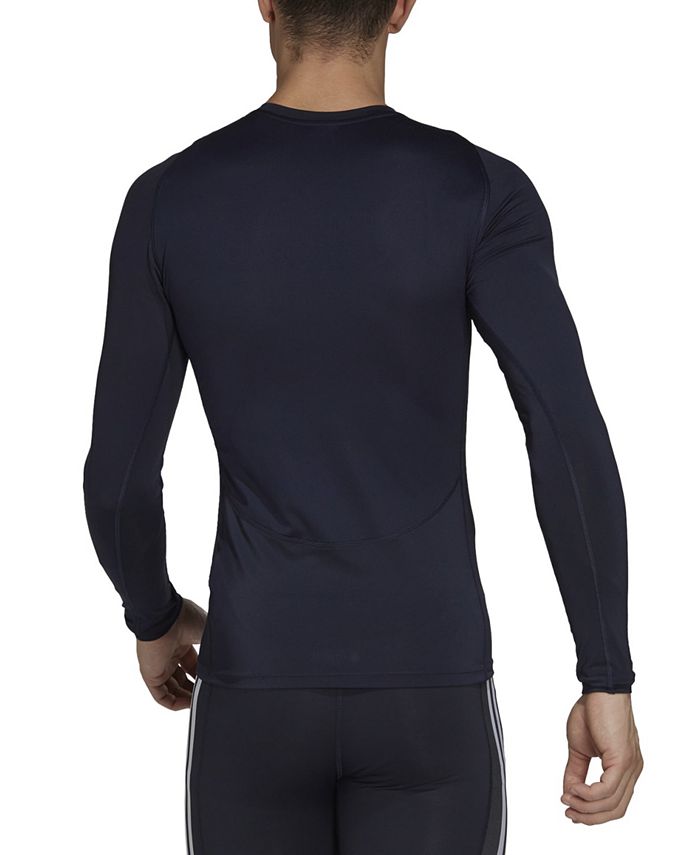 adidas Men's Techfit Performance Long-Sleeve Training T-Shirt - Macy's