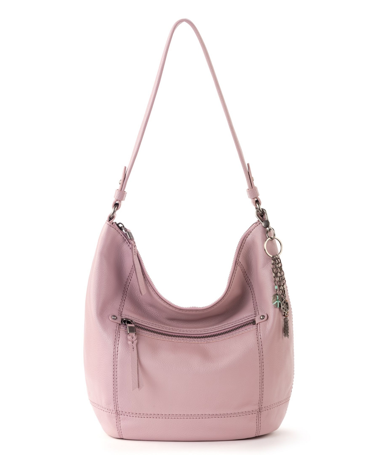 The Sak Womens Sequoia Leather Medium Hobo Bag - Rosewood