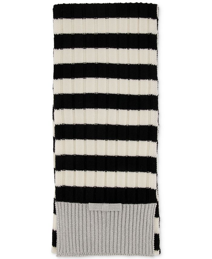 kate spade new york Women's Bicolor Stripe Knit Scarf - Macy's