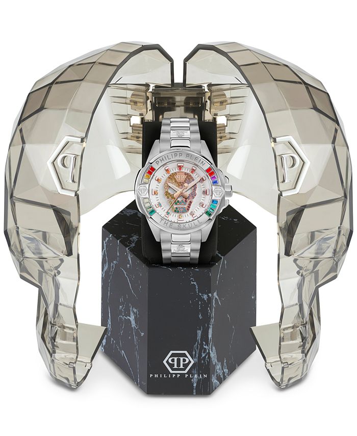 Philipp Plein Men's The $kull Stainless Steel Bracelet Watch 41mm - Macy's
