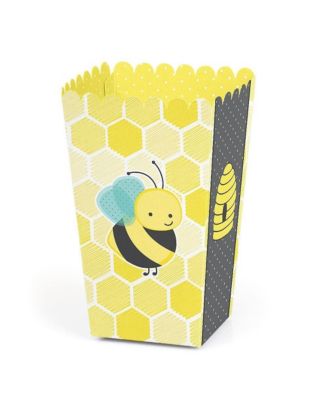 Honey Bee - Baby Shower or Birthday Party Favor Popcorn Treat Boxes ...