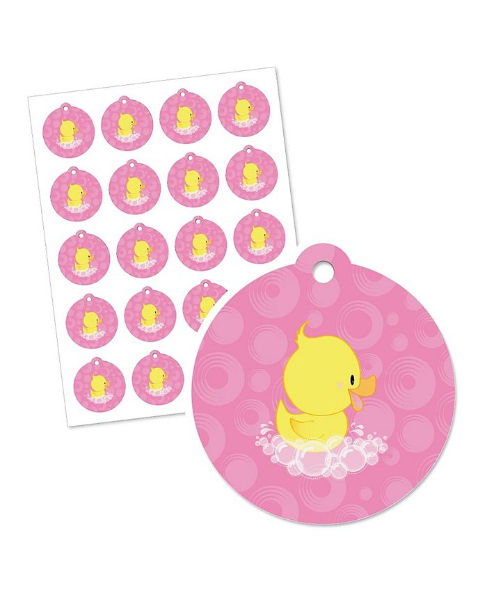 Big Dot of Happiness Pink Ducky Duck - Girl Baby Shower or Birthday ...