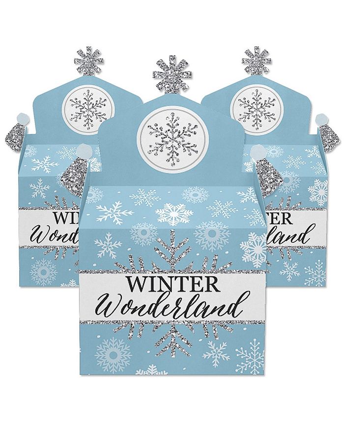 Big Dot of Happiness Winter Wonderland - Treat Box Party Favors ...