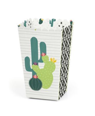 Prickly Cactus Party - Fiesta Party Favor Popcorn Treat Boxes - Set of ...