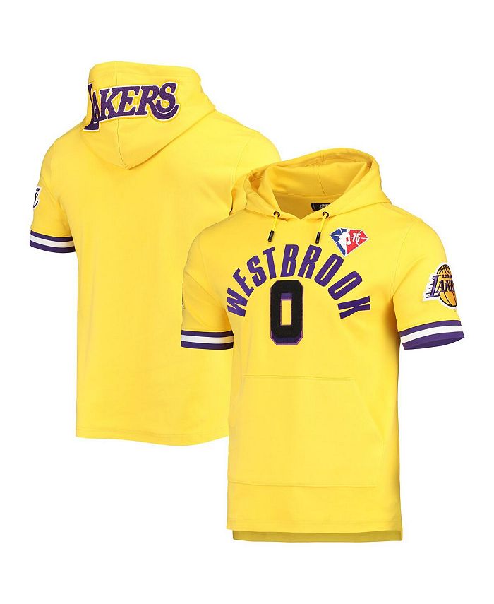 Pro Standard Men's Russell Westbrook Gold Los Angeles Lakers Name and ...