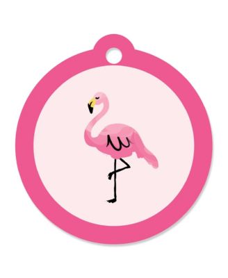 Pink Flamingo - Tropical Summer Favor Gift Tags (Set of 20) - Macy's