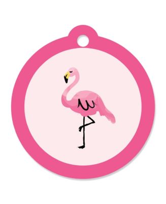 Pink Flamingo - Tropical Summer Favor Gift Tags (Set of 20) - Macy's