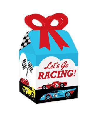Big Dot of Happiness Let's Go Racing - Racecar - Square Favor Gift ...