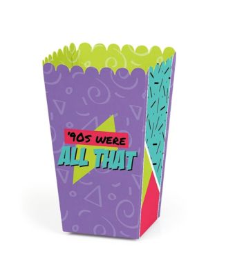 90's Throwback - 1990s Party Favor Popcorn Treat Boxes - Set of 12 - Macy's