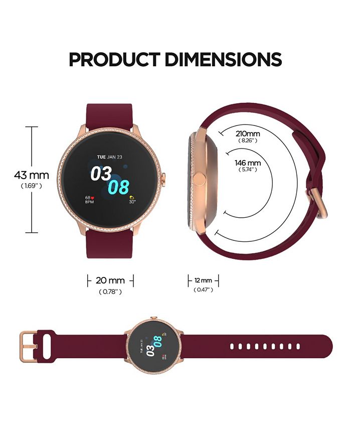 iTouch Women's Sport 3 Rose Gold-Tone Mesh Strap Fitness Tracker ...