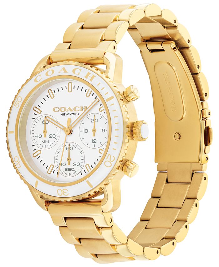 COACH Women's Cruiser Stainless Steel Bracelet Watch, 37mm - Macy's