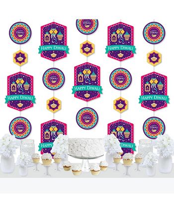 Big Dot of Happiness Happy Diwali - Festival of Lights Party DIY ...