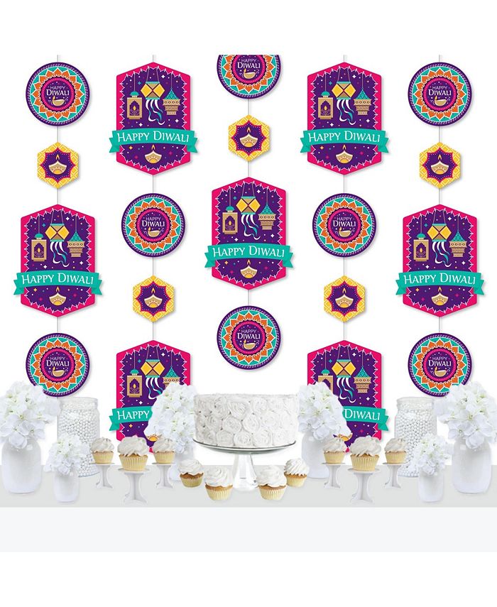 Big Dot of Happiness Happy Diwali - Festival of Lights Party DIY ...