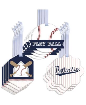 Batter Up - Baseball - Assorted Hanging Favor Tags - Gift Tag Toppers ...