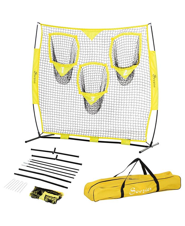 Soozier Portable Soccer Goal Target Net with Bag, Soccer Training ...