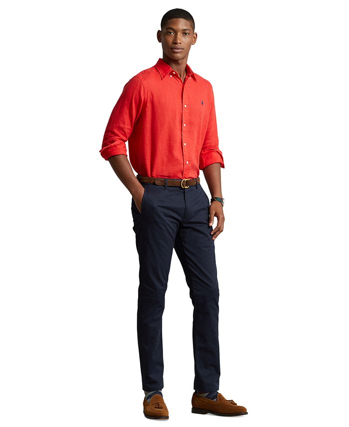 Polo Ralph Lauren Men's Classic-Fit Linen Shirt - Macy's