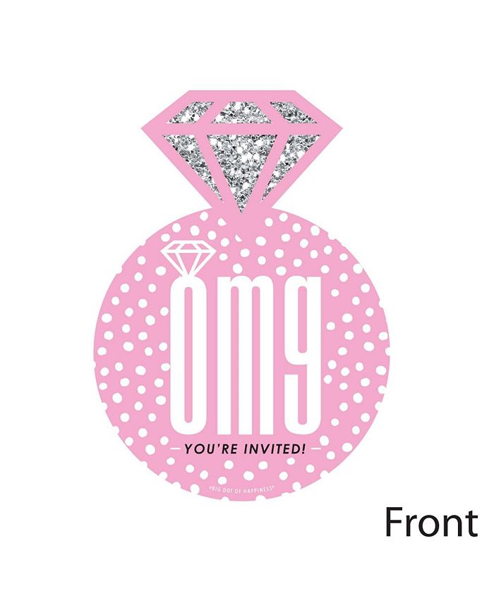 Big Dot of Happiness Omg, You're Getting Married - Shaped Fill-in ...