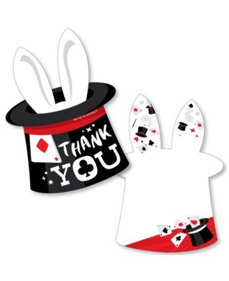 Ta-Da, Magic Show - Magical Party Shaped Thank You Cards with Envelopes ...