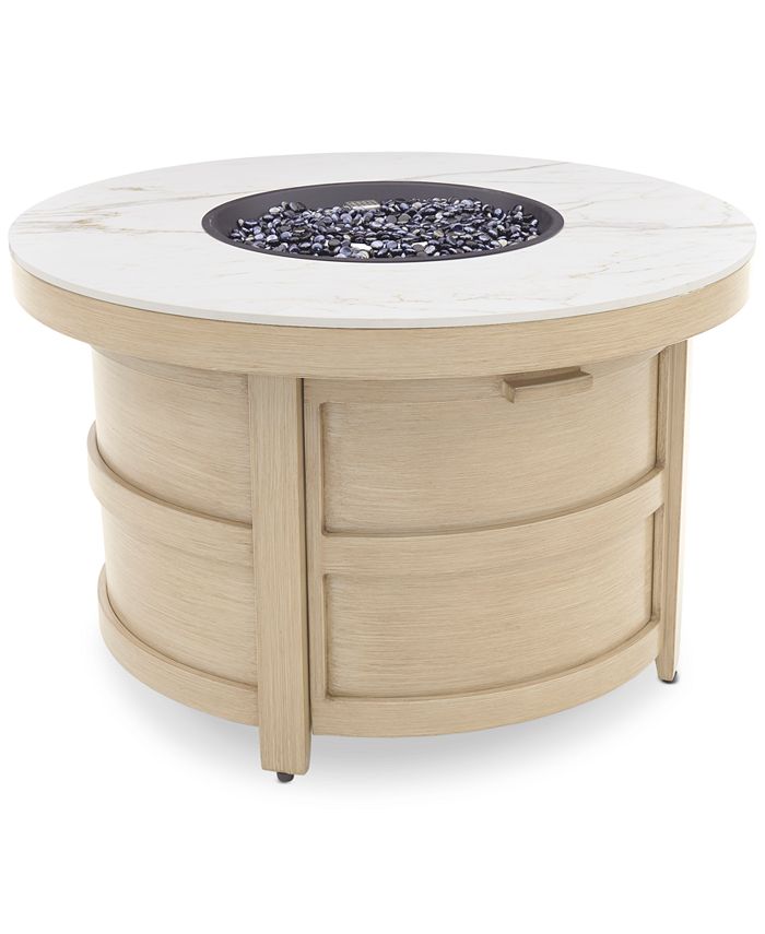 Agio Reid Outdoor Round Fire Pit, Created for Macy's - Macy's
