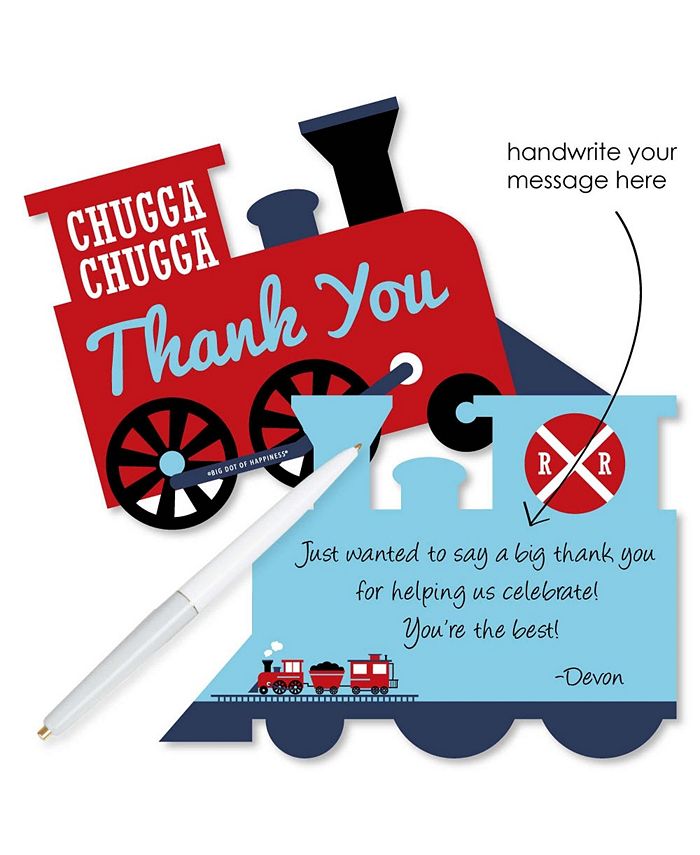 Big Dot of Happiness Railroad Party Crossing - Steam Train Party Shaped ...