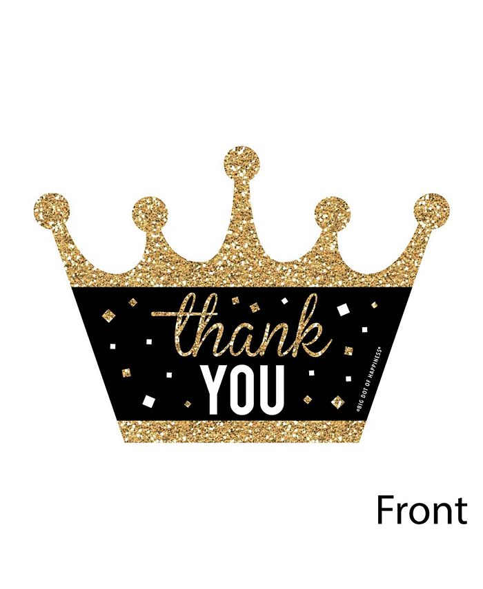 Big Dot of Happiness Prom - Shaped Thank You Cards - Prom Night Party ...