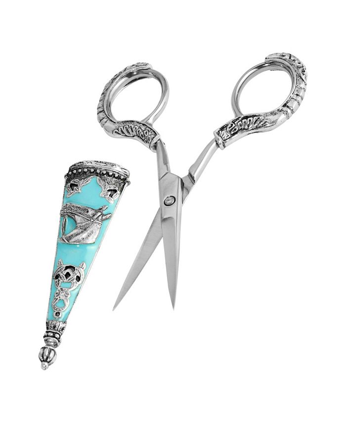 2028 Pewter Turquoise Horse Head Scissors - Macy's
