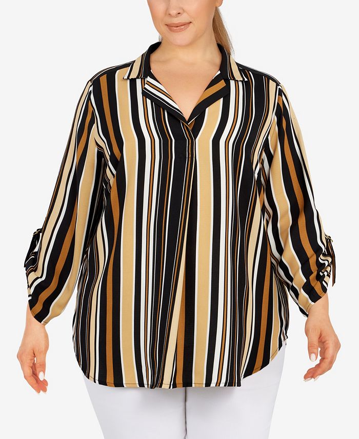 Ruby Rd. Plus Size Mix Stripe Top - Macy's Ruby Rd. Plus Size Mix Stripe Top - Macy's
