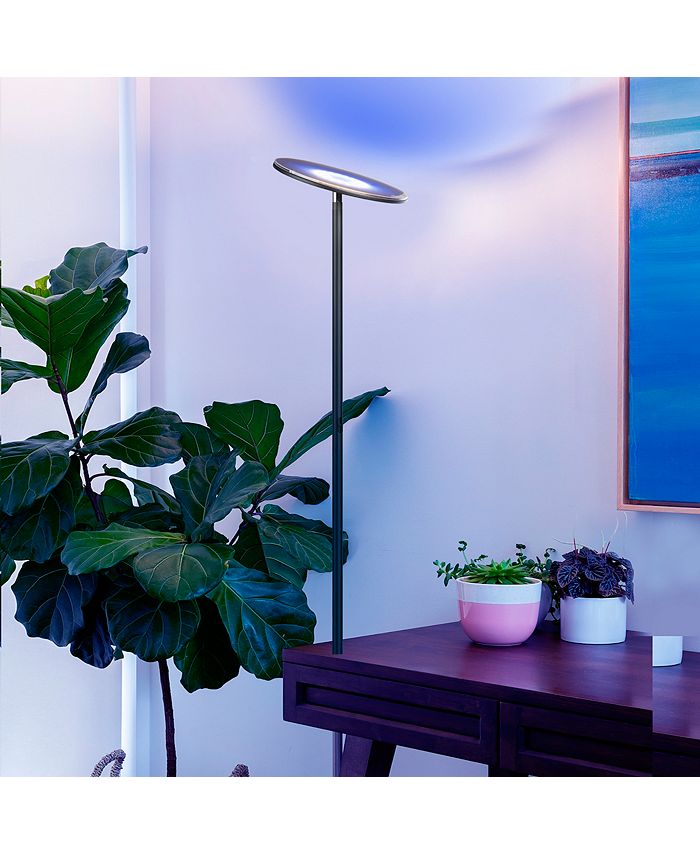 Brightech Sky Colors 69" LED Tochiere Floor Lamp with Remote Color ...