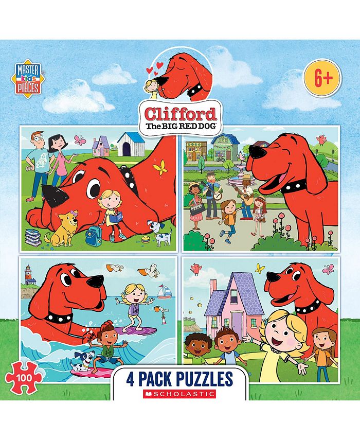 MasterPieces Puzzles Masterpieces Kids Puzzle Set - Clifford 4-Pack 100 ...