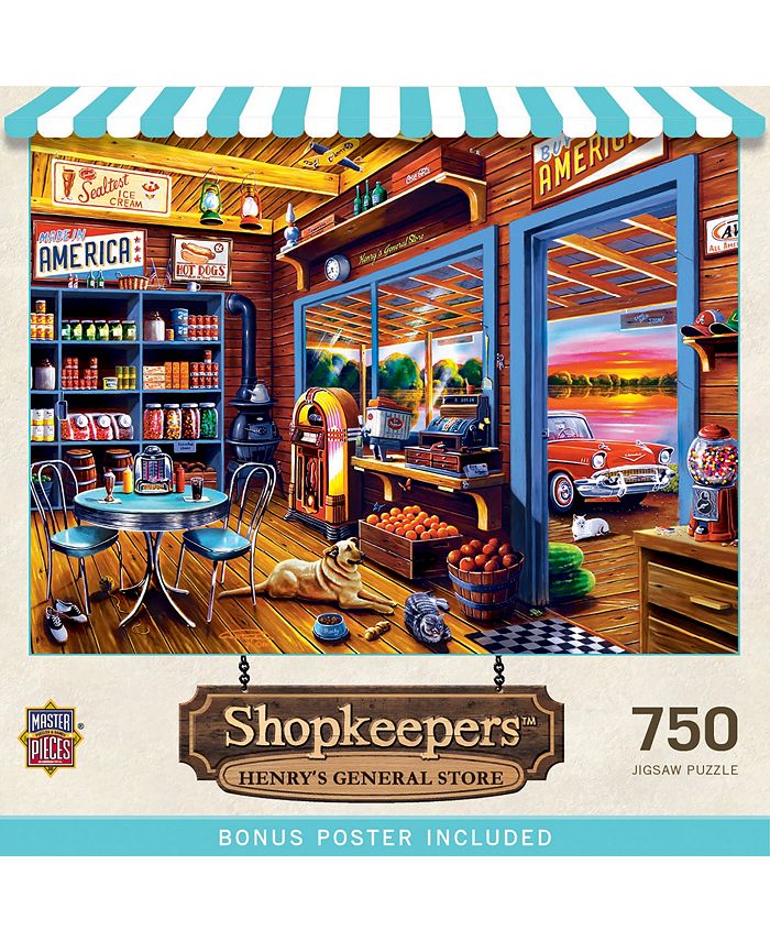 MasterPieces Puzzles Masterpieces Shopkeepers - Henry's General Store ...