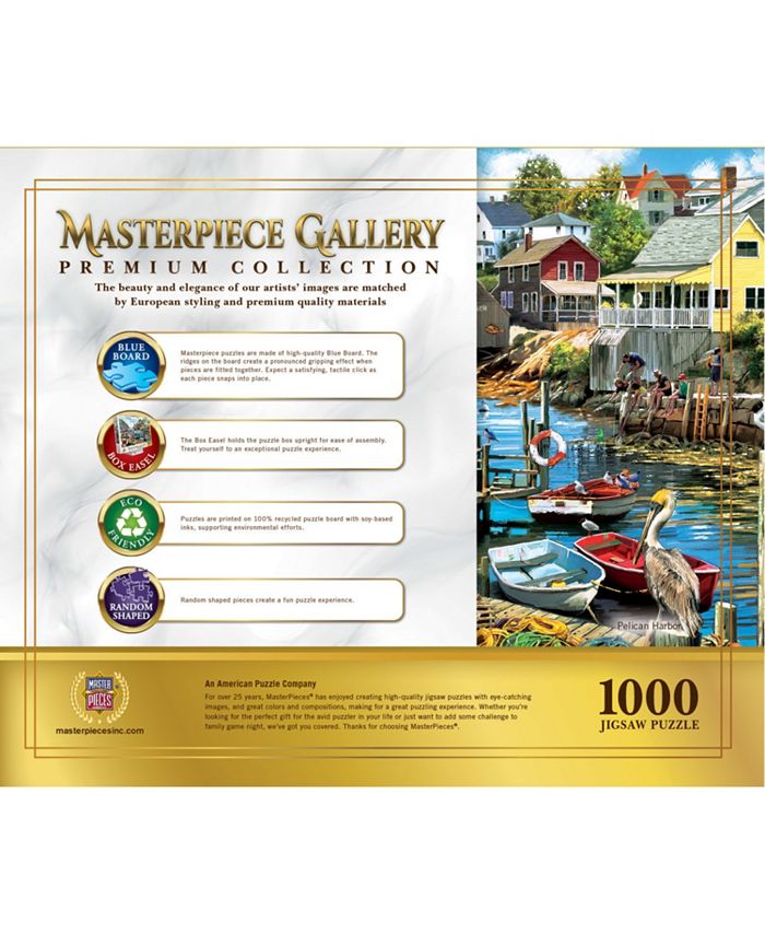 MasterPieces Puzzles Masterpieces MasterPiece Gallery - Pelican Harbor 1000 Piece Puzzle - Macy's