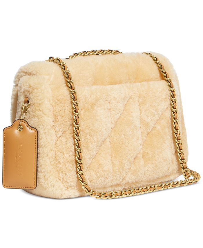 COACH Shearling Quilted Pillow Madison Shoulder Bag - Macy's