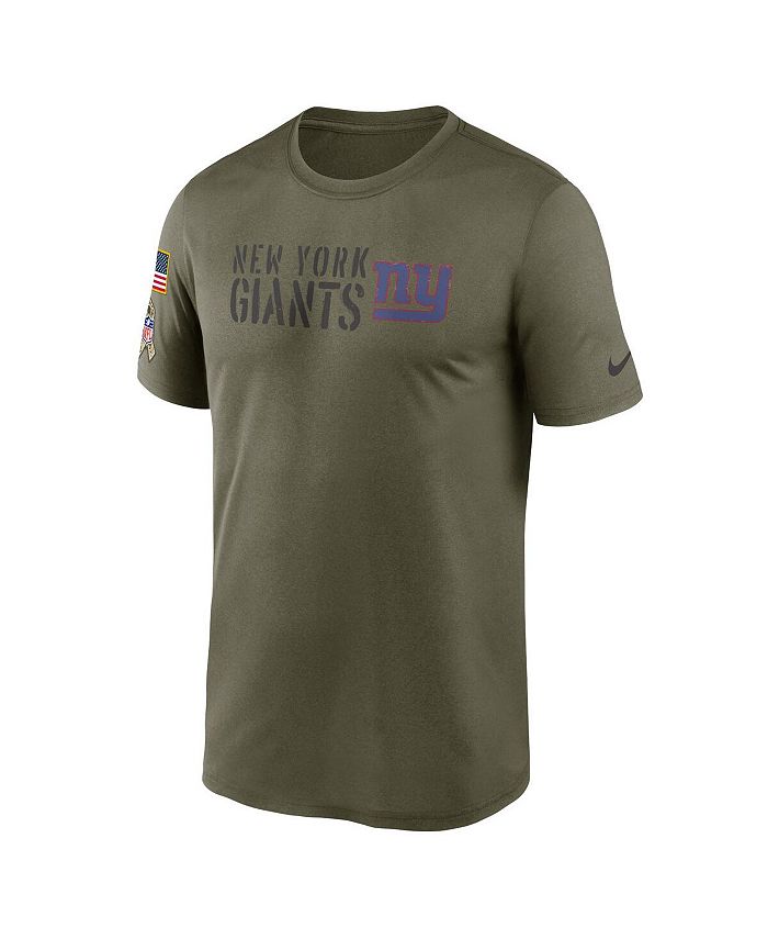 Nike Men's Olive New York Giants 2022 Salute to Service Legend Team T ...