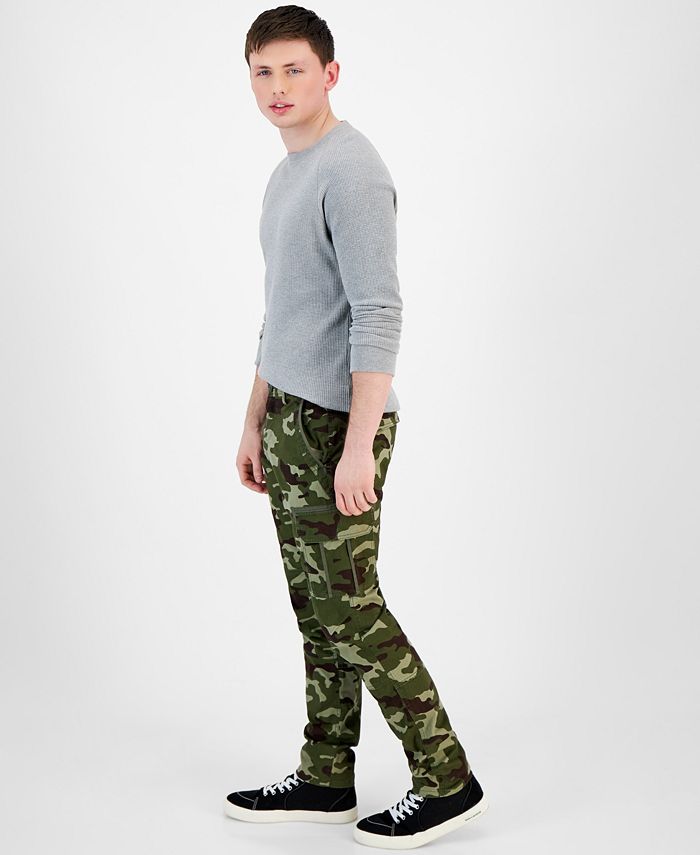 Sun + Stone Men's Trad Camo Morrison Cargo Pants - Macy's