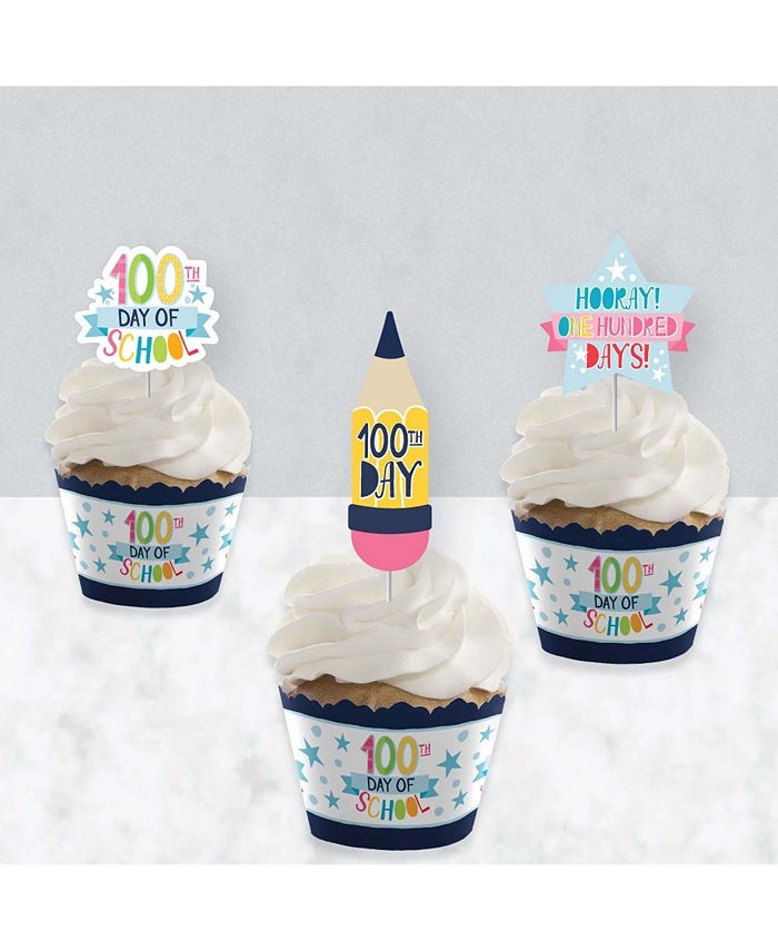 Big Dot of Happiness Happy 100th Day of School - Decor - Cupcake ...