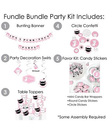 Big Dot of Happiness Purr-fect Kitty Cat - Kitten Meow Baby Shower or ...