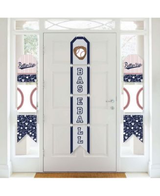 Batter Up - Baseball - Hanging Vertical Paper Door Banners - Indoor ...